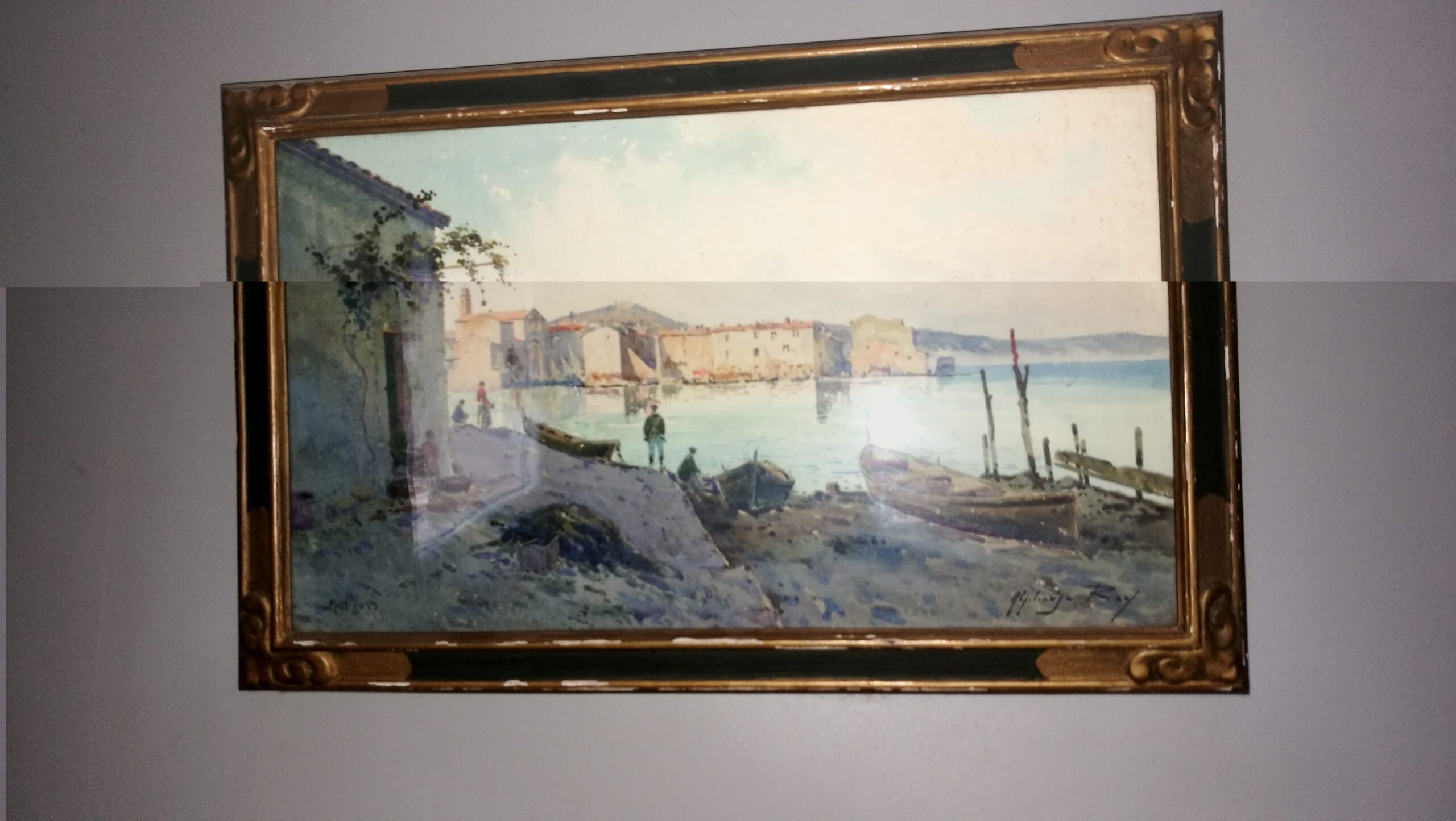 Peinture Tableau, Pastel: tableau signé Alphonse REY