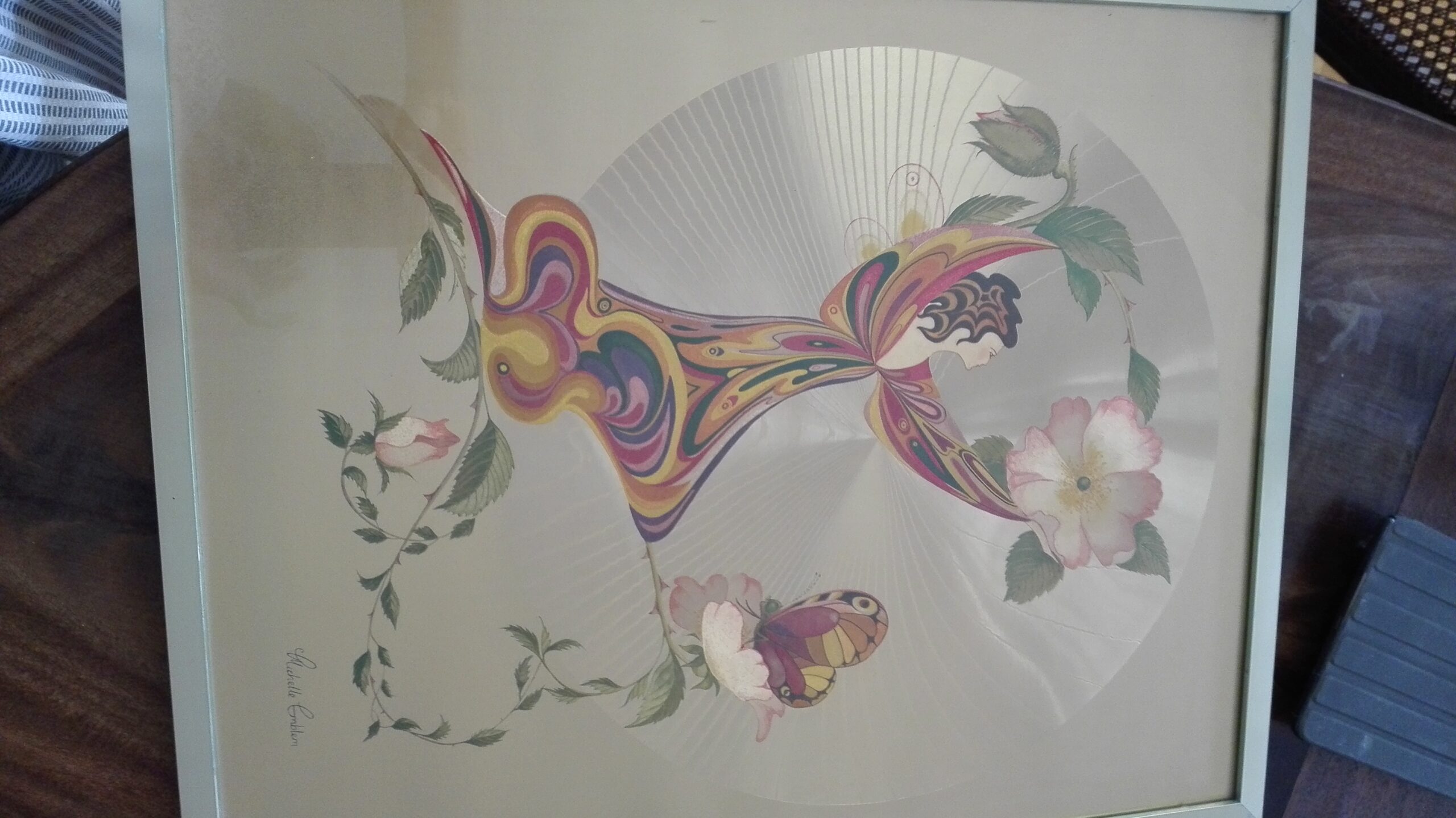 Peinture Tableau, Pastel: tableau michelle emblem