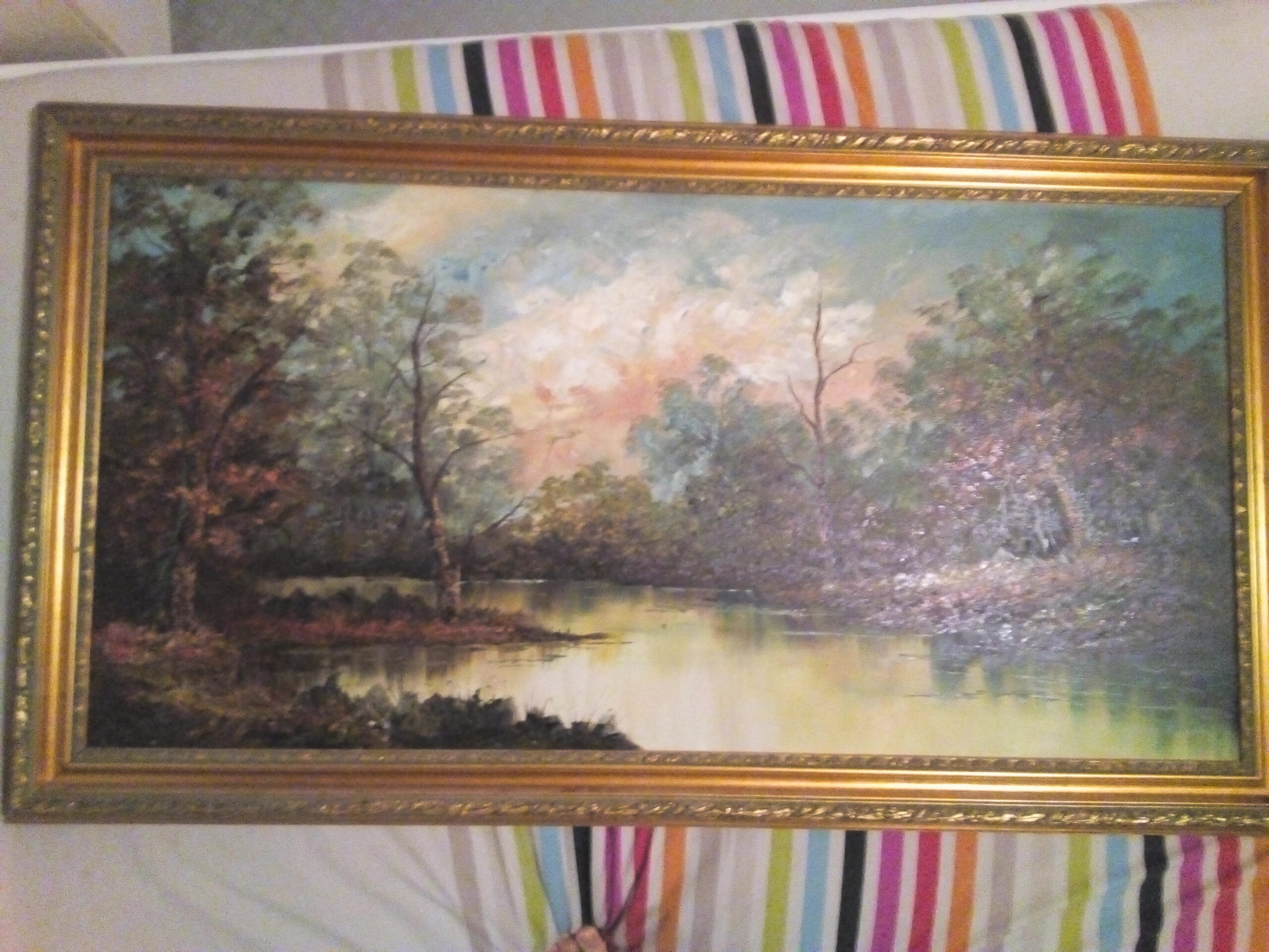 Peinture Tableau, Pastel: Tableau signé h.knauf