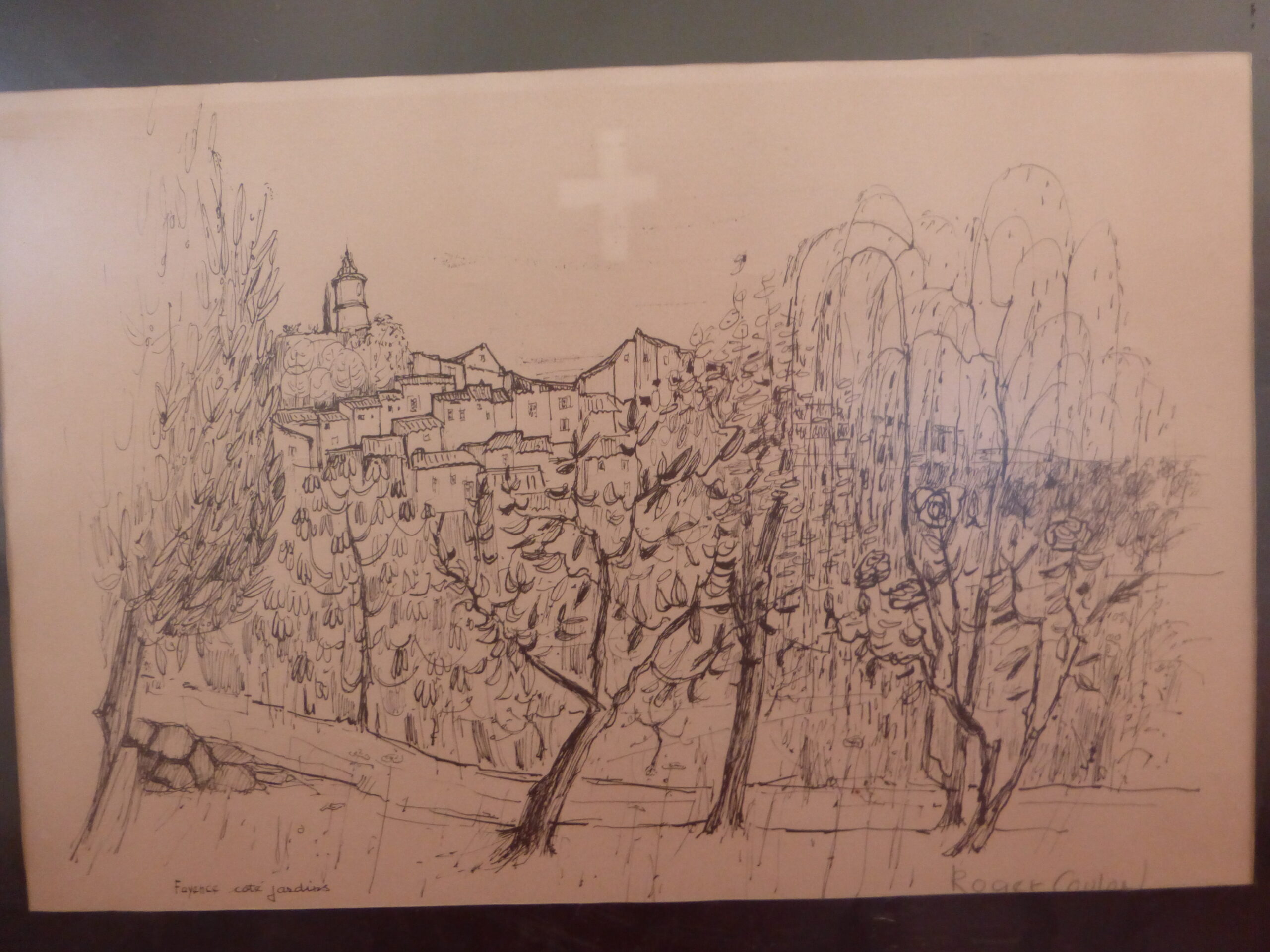 lithographie originale signee Roger Coulon