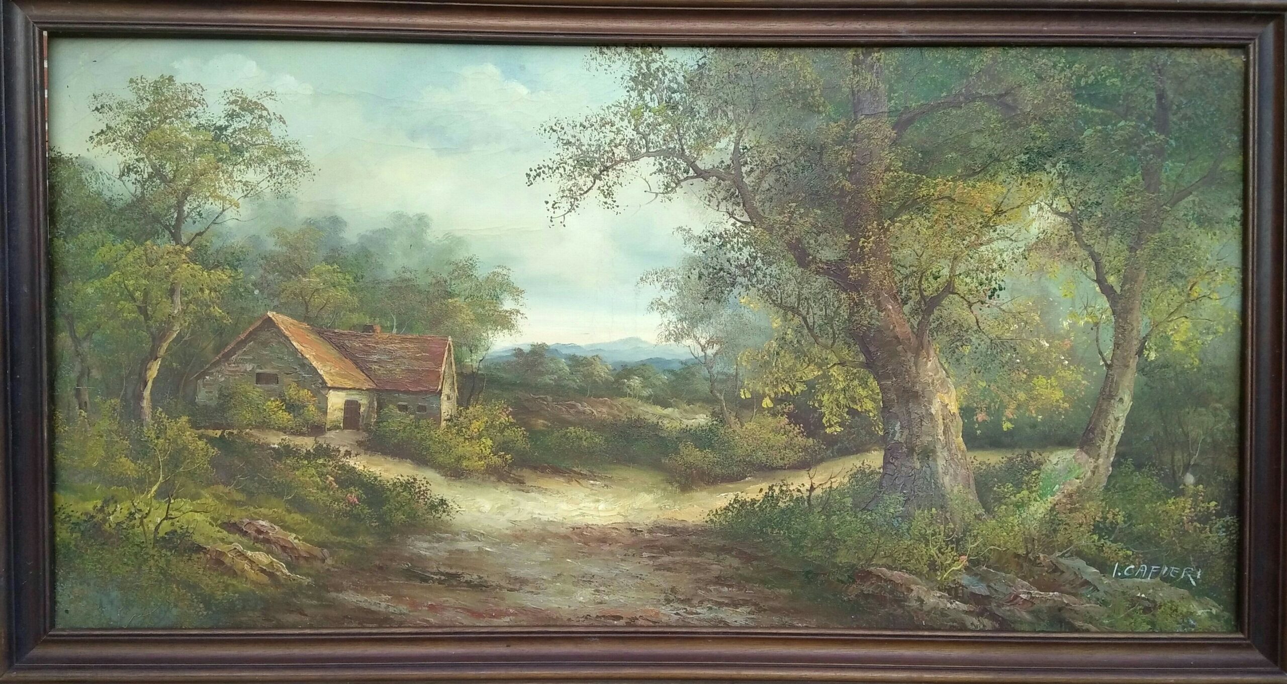 Peinture Tableau, Pastel: Tableau signé I.Cafieri