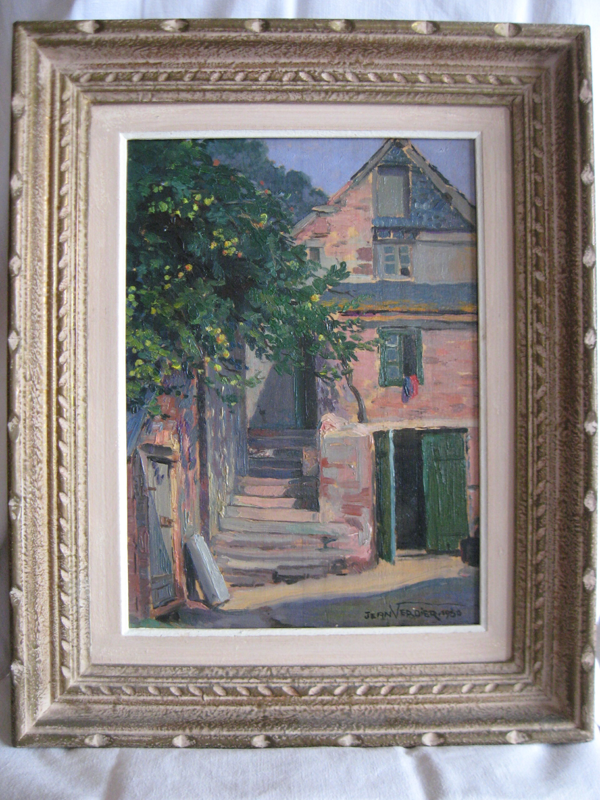 Peinture Tableau, Pastel: Tableau Signé Jean Verdier